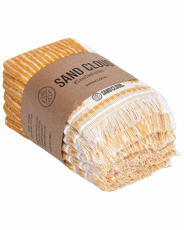 Brioche Rib Washcloth Bath Bundle Sunflower – Sand Cloud