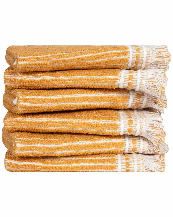 Brioche Rib Washcloth Bath Bundle Sunflower – Sand Cloud